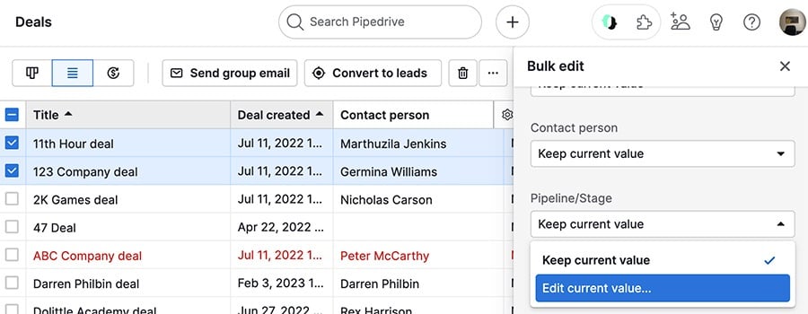 How can I move a deal to another pipeline? - Knowledge Base | Pipedrive